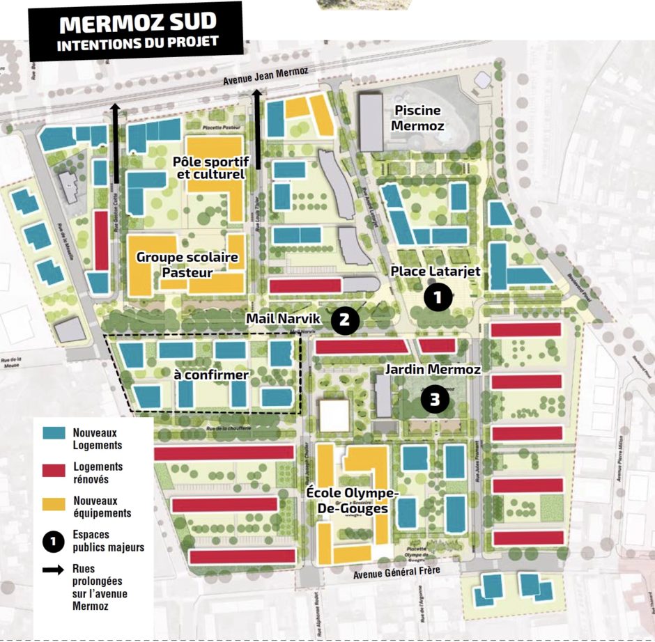 Renouvellement urbain : Mermoz Sud rentre dans le dur - Nouveau Lyon